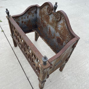 Antique Metal Fireplace Box, Victorian Fireplace,fire Place Insert ...