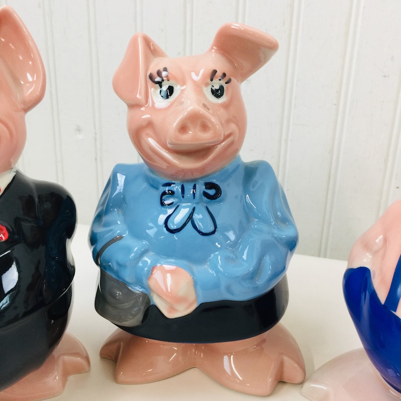 WADE PIG FIGURINE Wade Piggy Banks Ceramic Pigpiggy Bank - Etsy