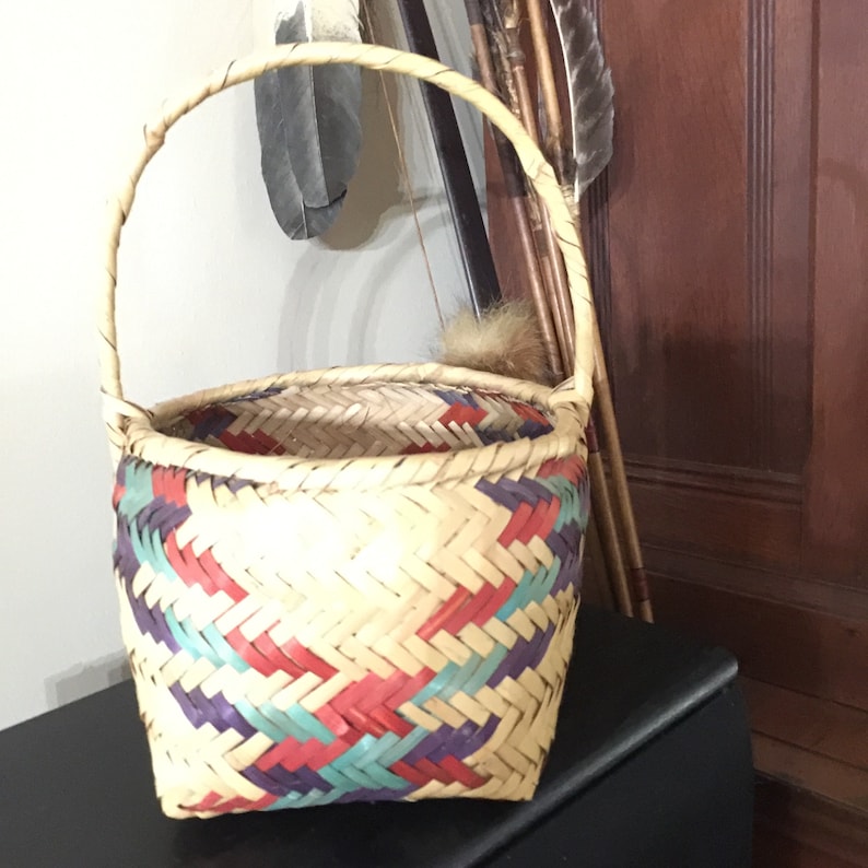 Vintage Basket Native American Basket Authentic Indian | Etsy