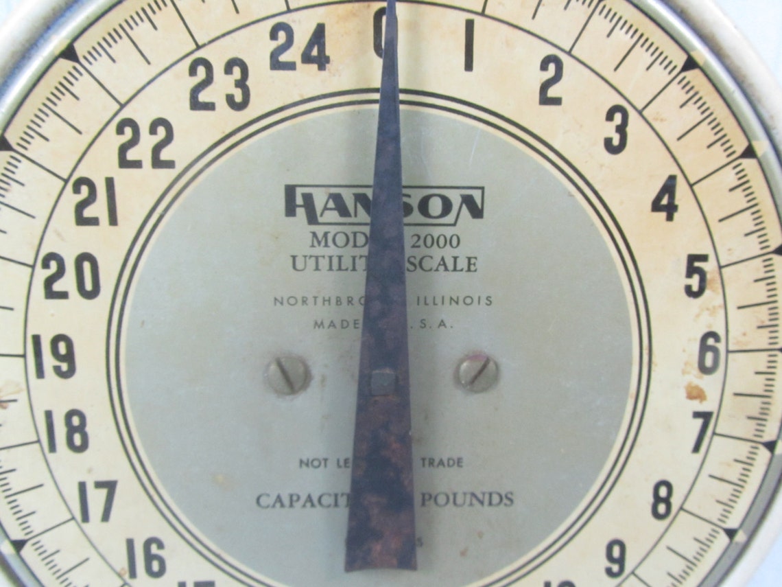 Hanson Scale, Utility Scale, Farmhouse Decor, Kitchen Scale, Black and ...