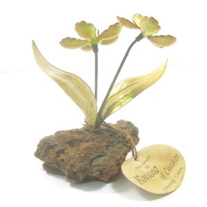 Flower Sculpture, Bovano, Connecticut, Enamel Flower, Metal Flower ...