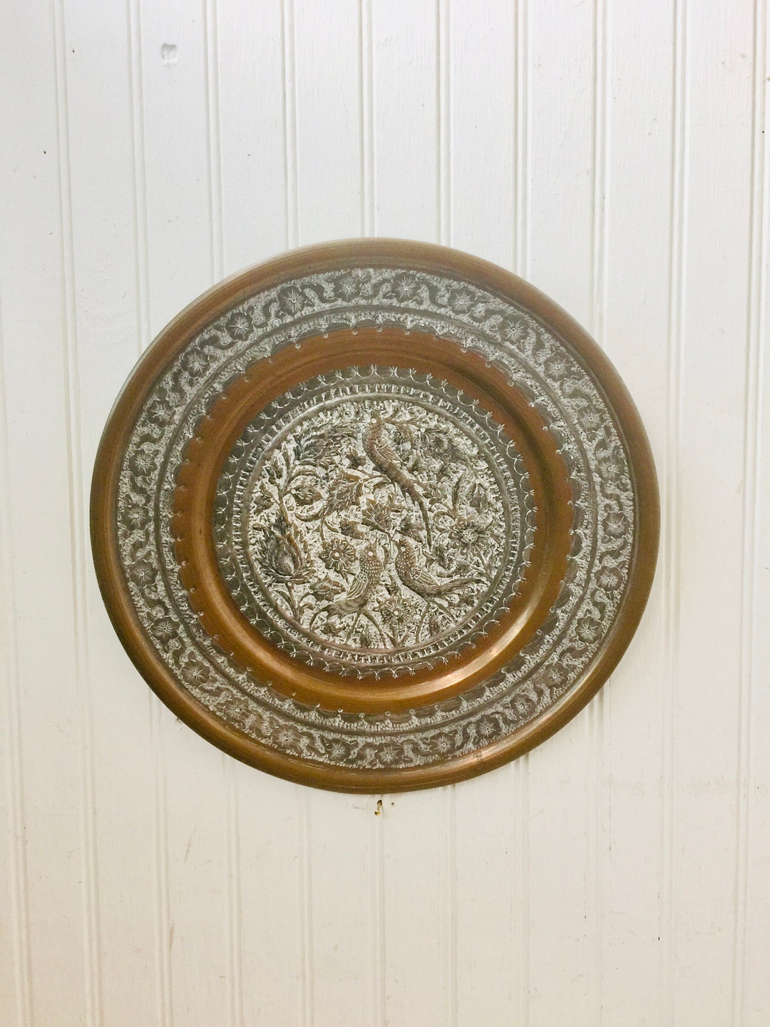 Vintage Copper Plate, Vintage Copper, Middle Eastern Plate, Picture ...