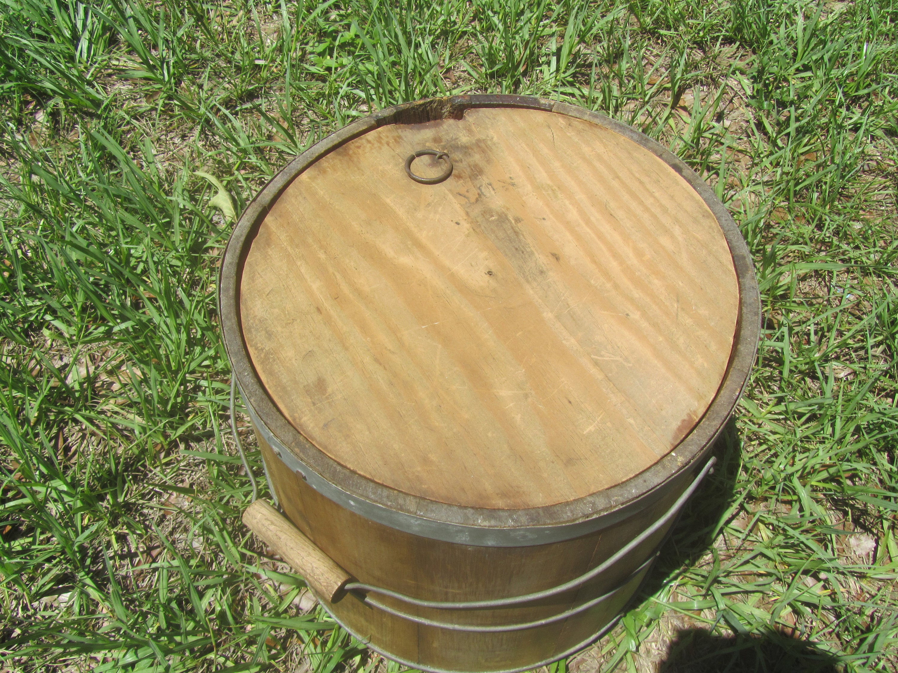 Antique Wooden Bucket Firkin Style Bucket Farmhouse Decor | Etsy