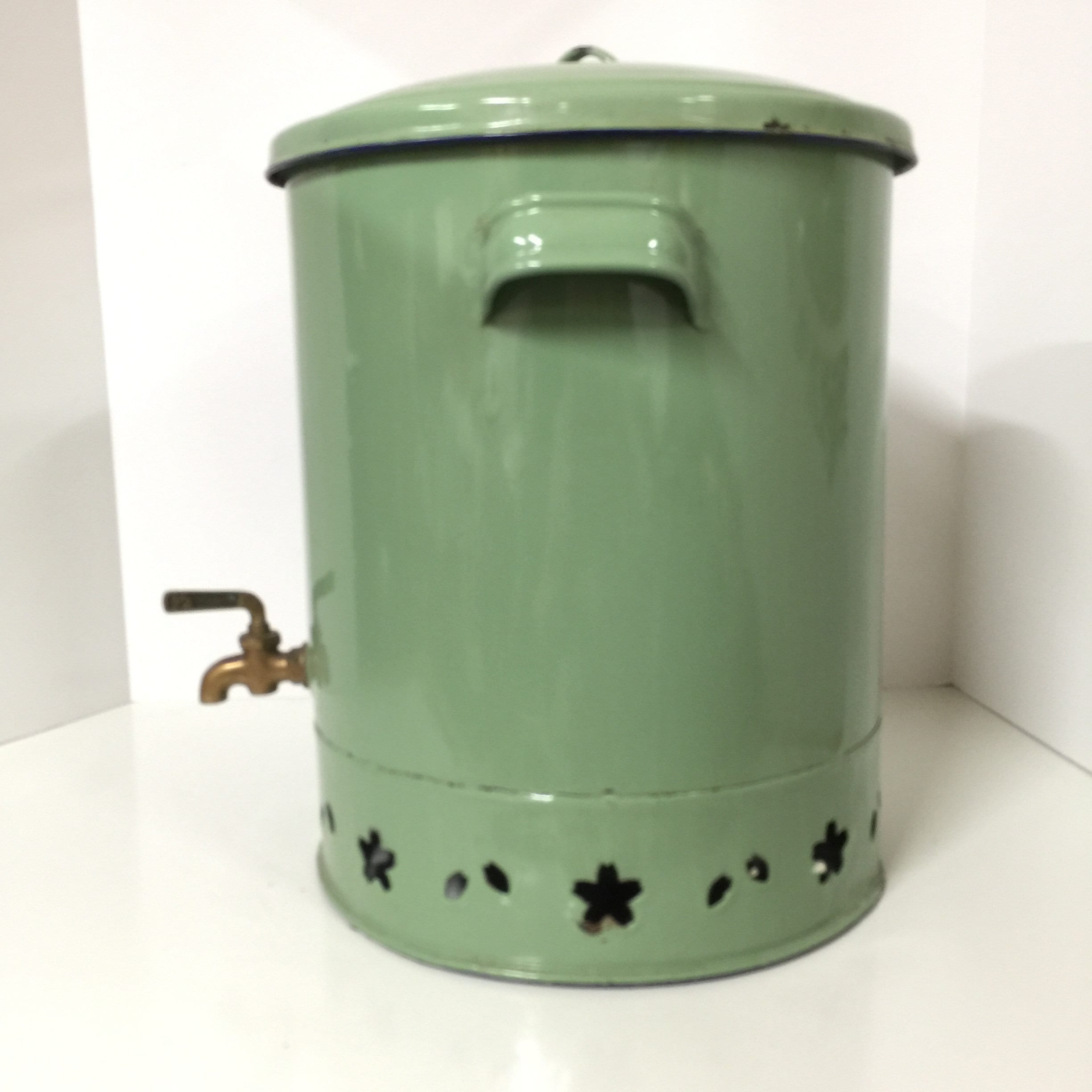 Antique Enamel Water Dispenser Vintage Enamelware French | Etsy