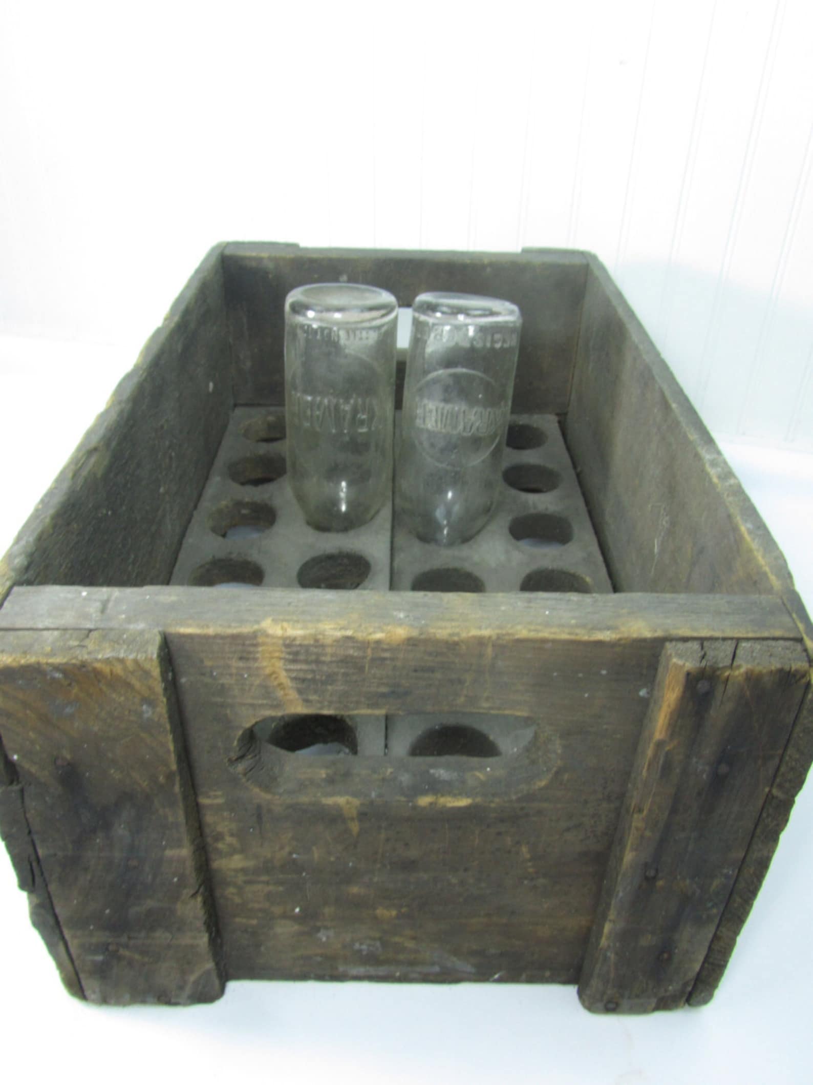 Antique Wood Crate, Vintage Bottles, Antique Bottles, Kramer Bottle ...