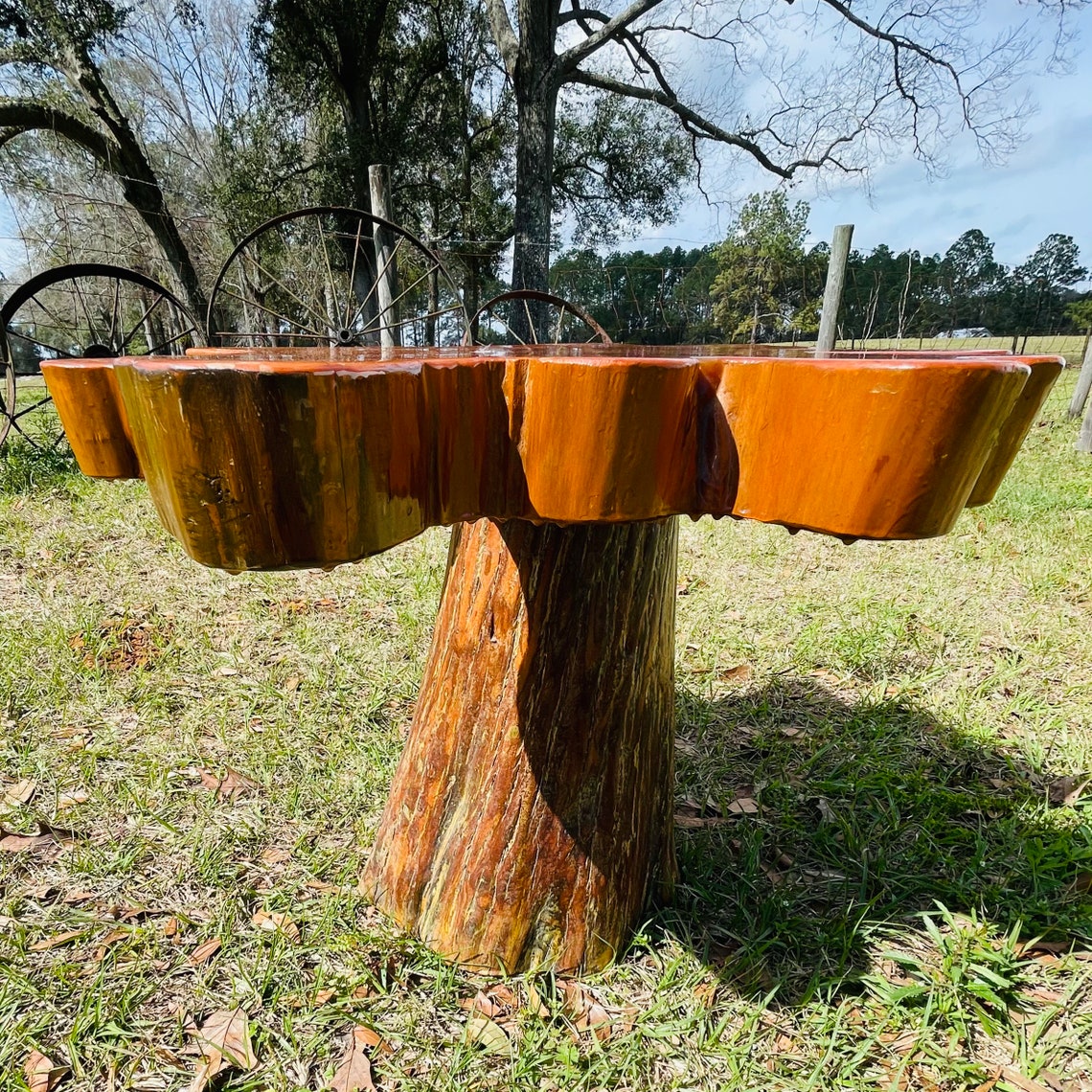 Cypress Slab Side Table Wood End Table Furniture Natural - Etsy