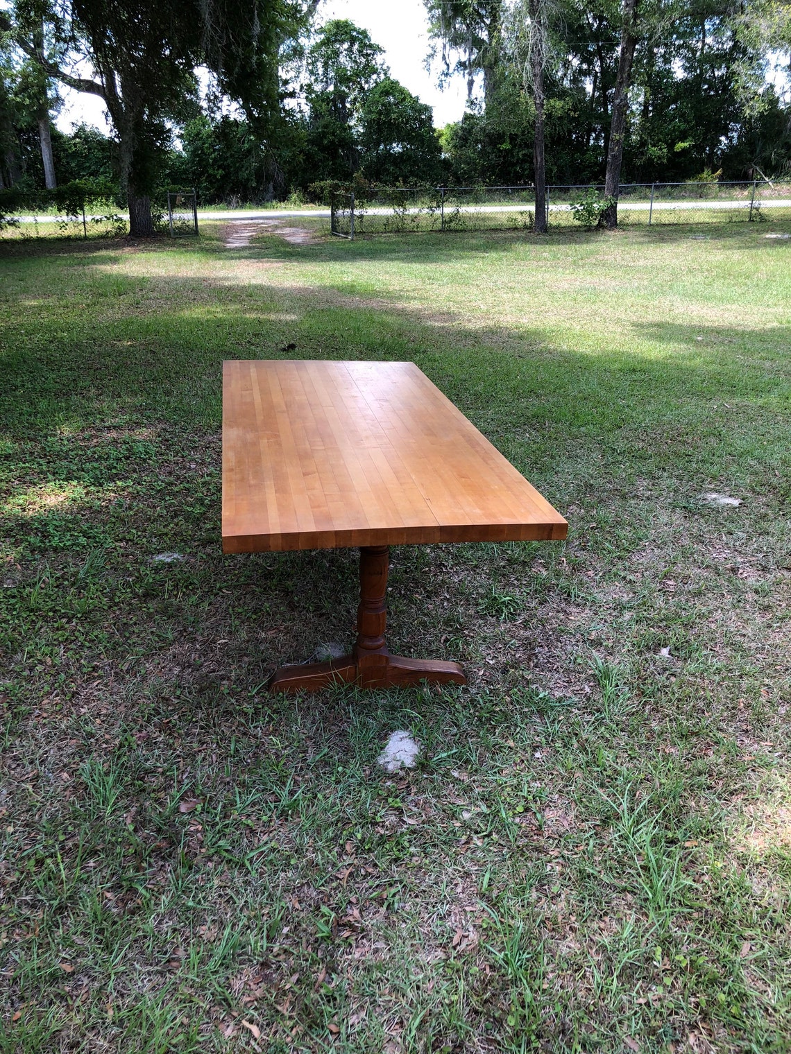 Vintage Dining Table Modern Farmhouse Table Butcher Block - Etsy