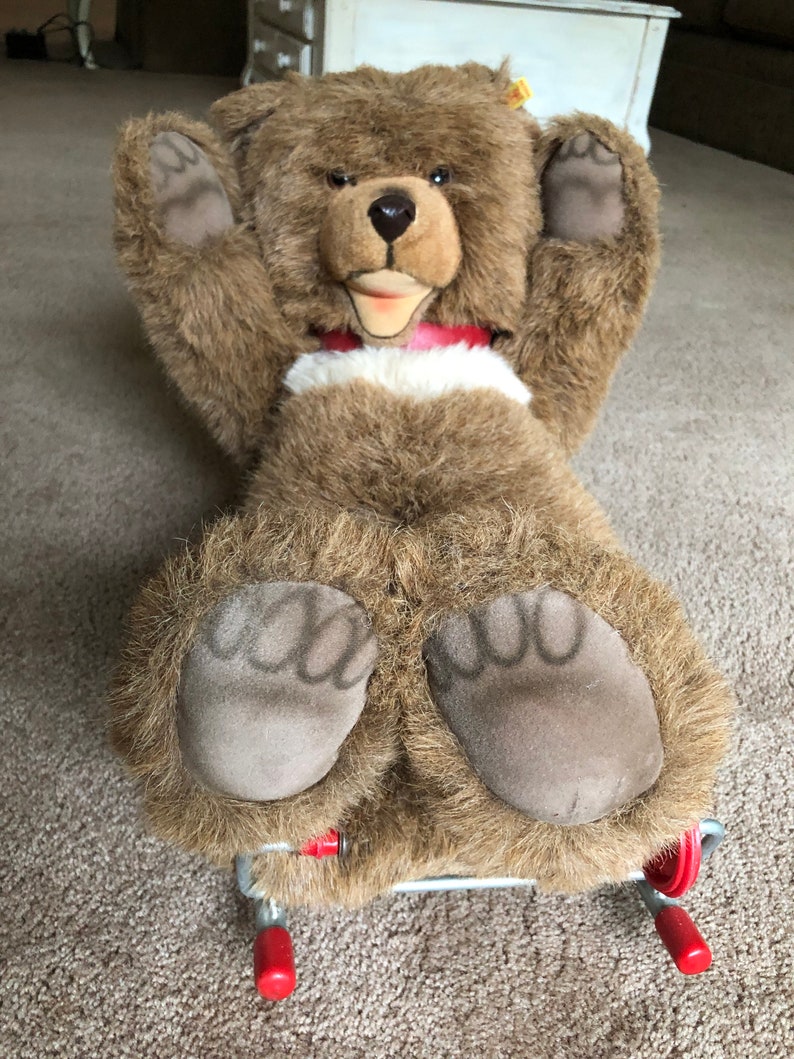 Vintage Steiff Bear Steiff Rocking Bear Vintage Stuffed | Etsy