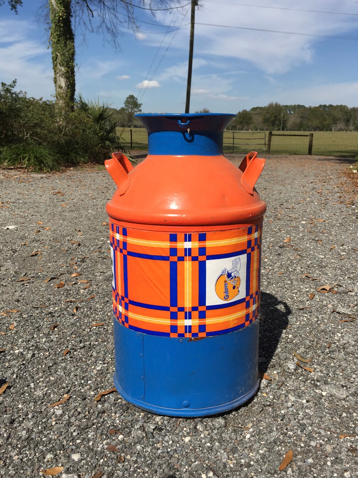 Florida Gators, ANTIQUE Milk Can, Gator Football, UF, Milk Bottle ...