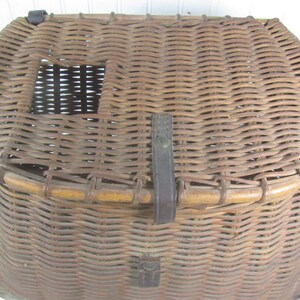 Antique Creel Basket, Vintage Fishing Basket,1930s Decor, Fishing ...