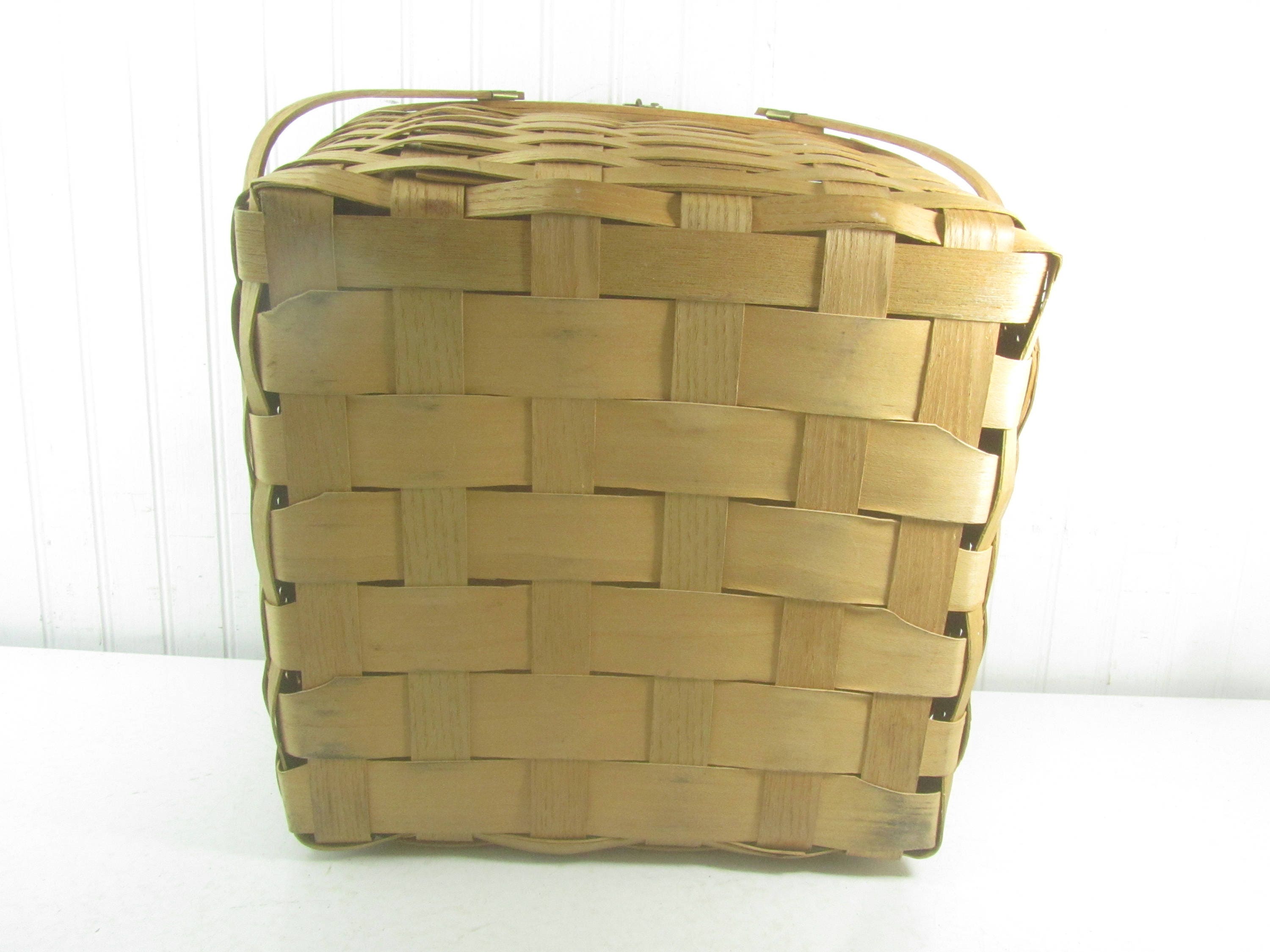 Vintage Picnic Basket wicker basket West Rindge Baskets Inc | Etsy