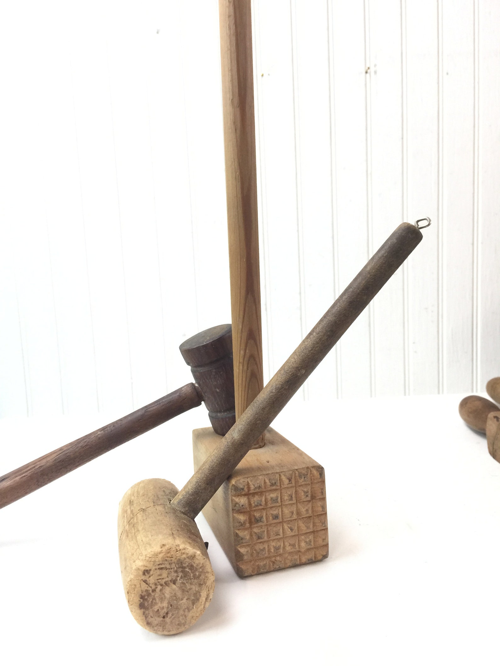 Primitive Wood Masher Collection Wood Pestle Vintage Kitchen - Etsy