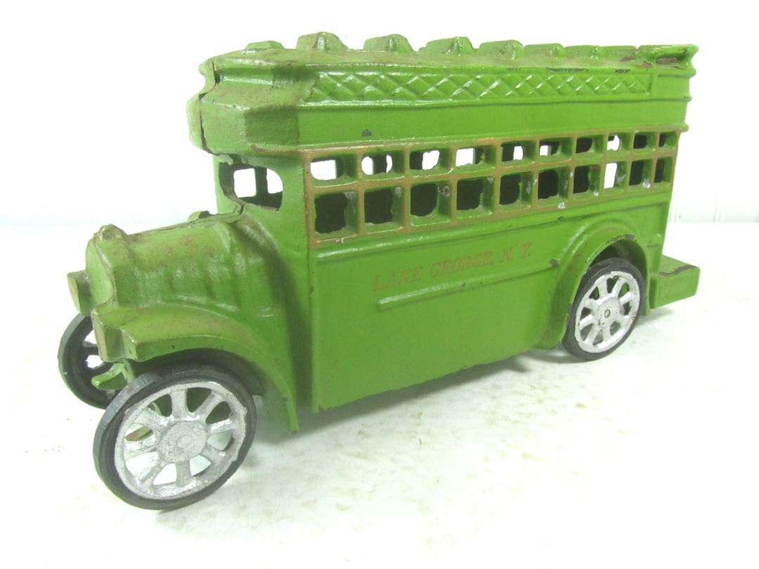Cast Iron Bus, Die Cast Toy, Toy Bus, Double Decker Bus, Lake George ...