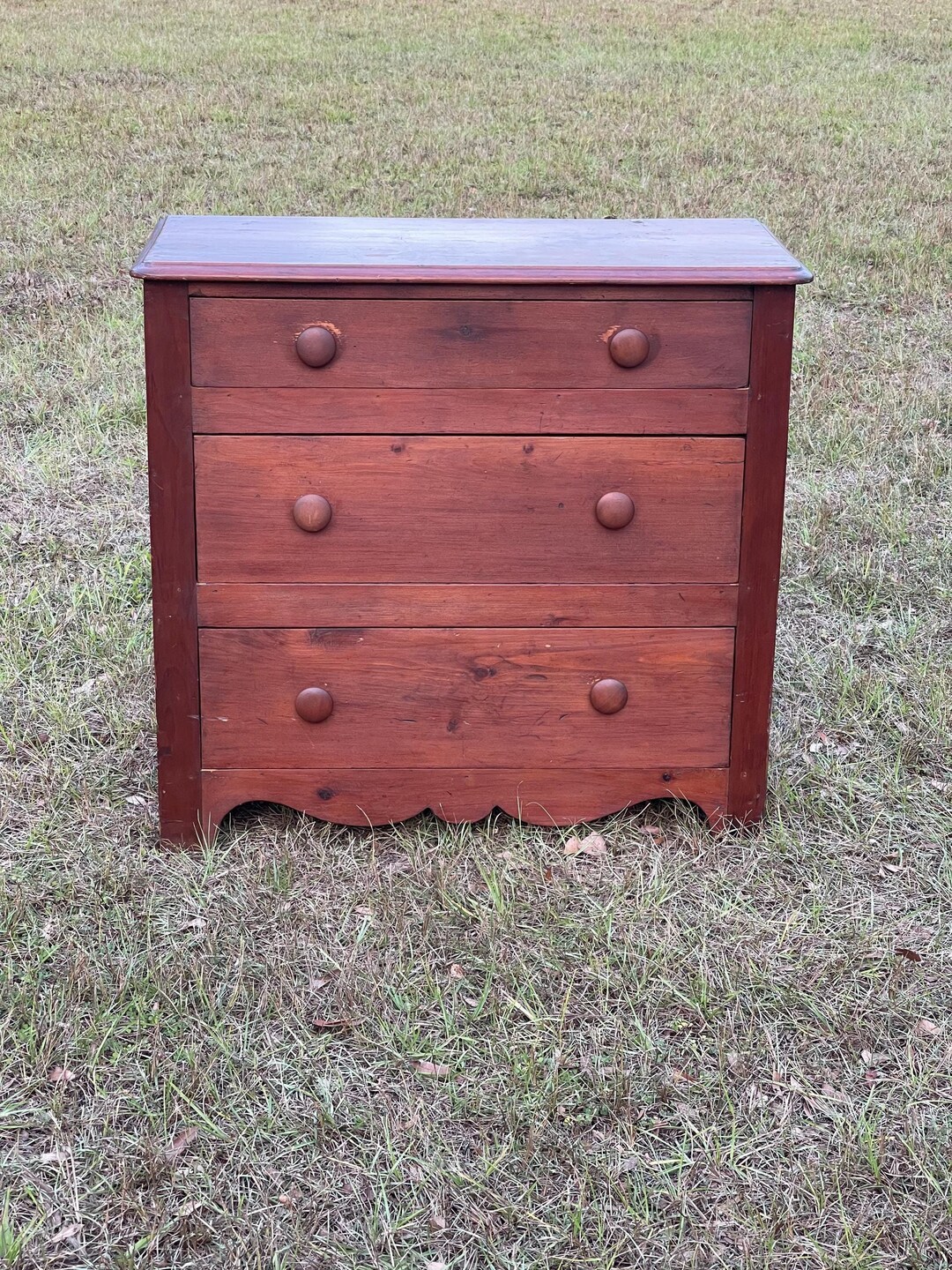 Antique Chest of Drawers, Solid Wood, Primitive Furniture, Farmhouse ...