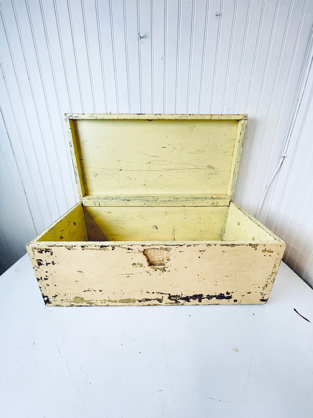 Vintage Wood Box, Carpenter Box, Industrial Box, Work Box, Hand Made ...