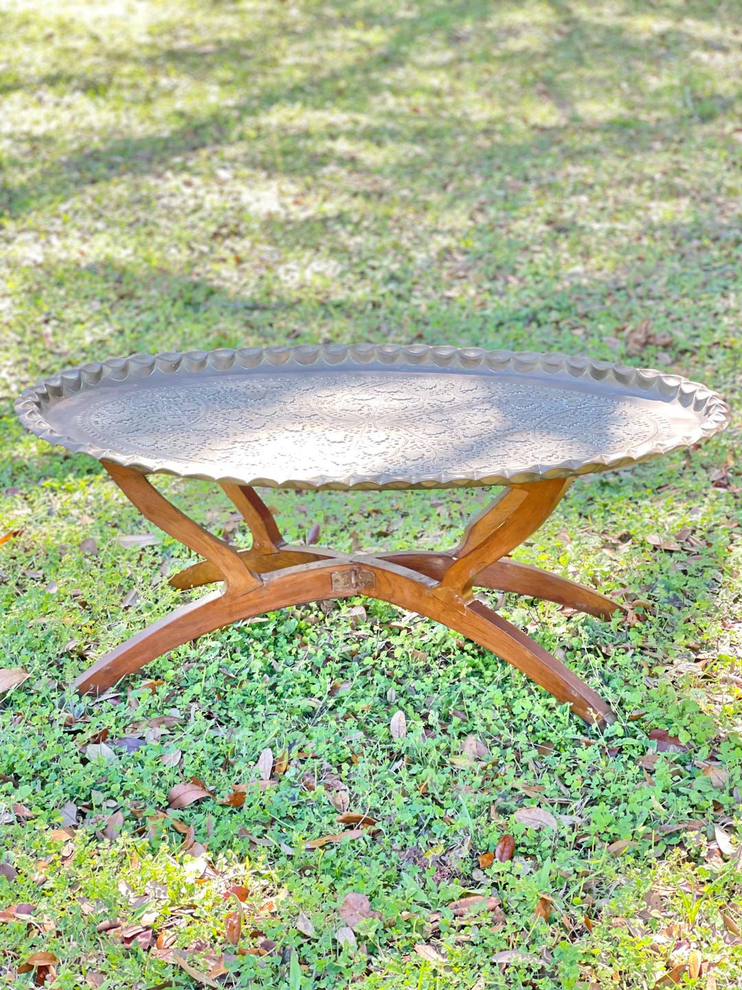 Vintage Metal Table, Brass Table, Middle Eastern Table, Boho Decor ...
