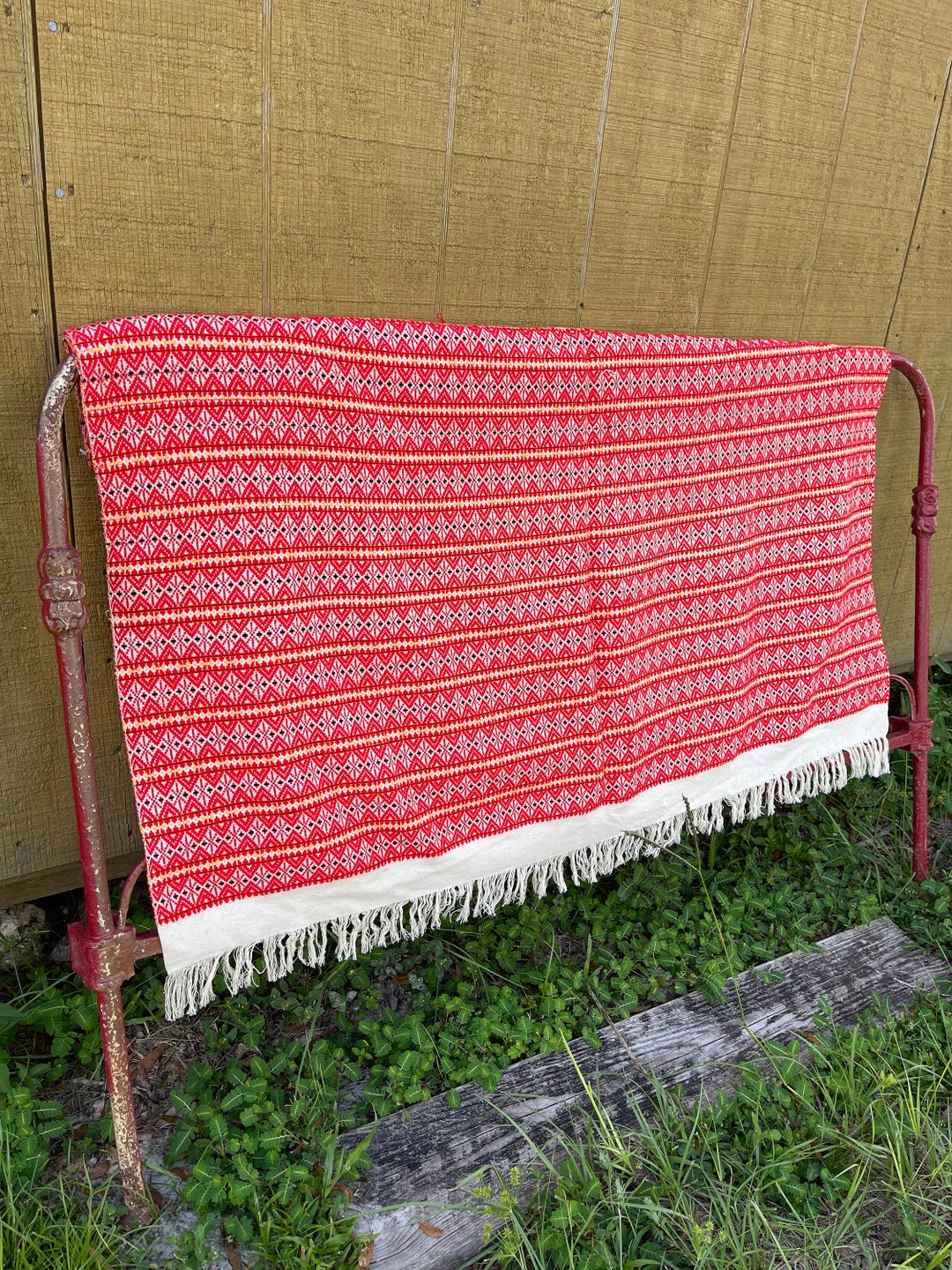 Swedish Blanket, Rukotvorine Vintage Blanket, Textile, Bedding, Ski ...