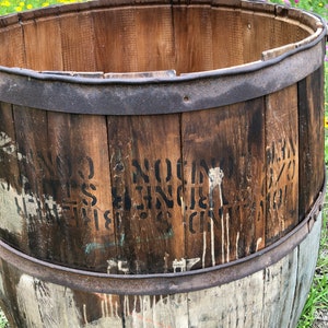 Large Antique Barrel, Wood Barrel, General Store Barrel, Storage Barrel ...