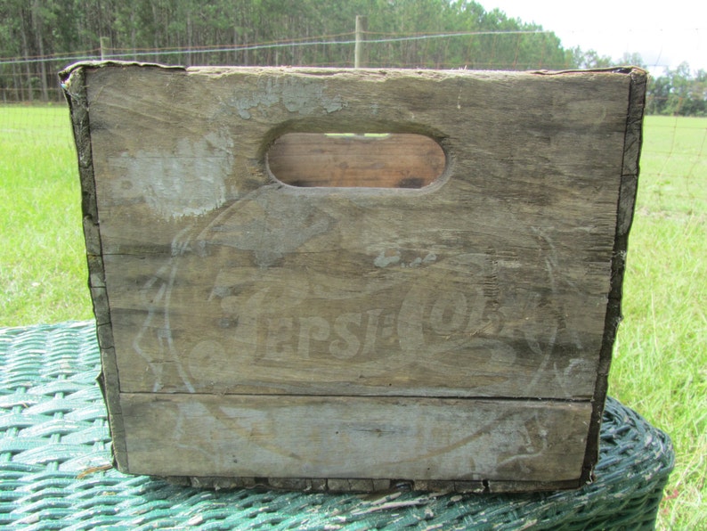 Pepsi Cola Crate Vintage Tray Wood Box Vintage Crate - Etsy