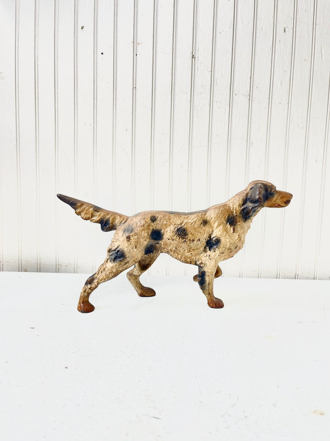 Antique Iron Door Stop, Bird Dog Door Stop, Cast Iron Dog, Setter ...