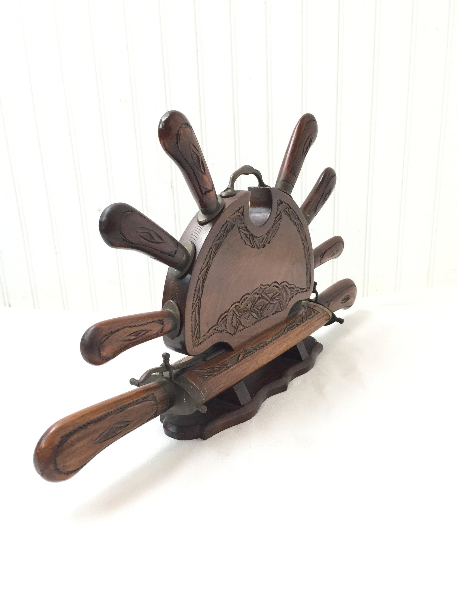 Vintage Knife Set, Indian Carved Knife Set, Bohemian Decor, Carving Set ...