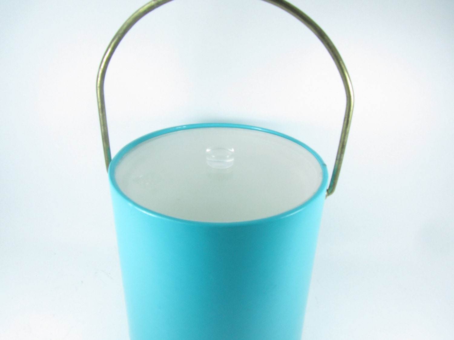 Retro Ice Bucket Mid Century Ice Bucket Bar Ware Turquoise - Etsy