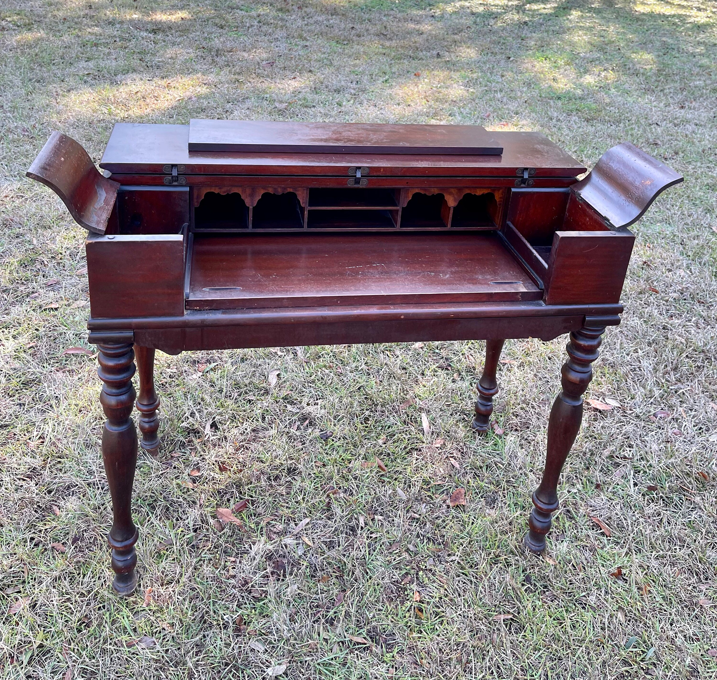 Antique Spinet Desk, Furniture, Desk, Writing Desk, Farmhouse Table ...