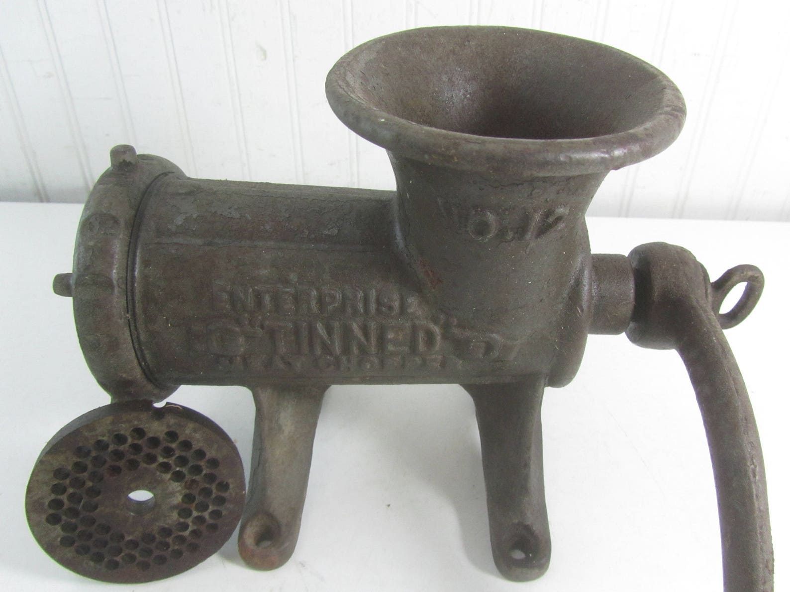 Antique Food Chopper, Meat Grinder, Kitchen Appliance, Cast Iron, Iron ...