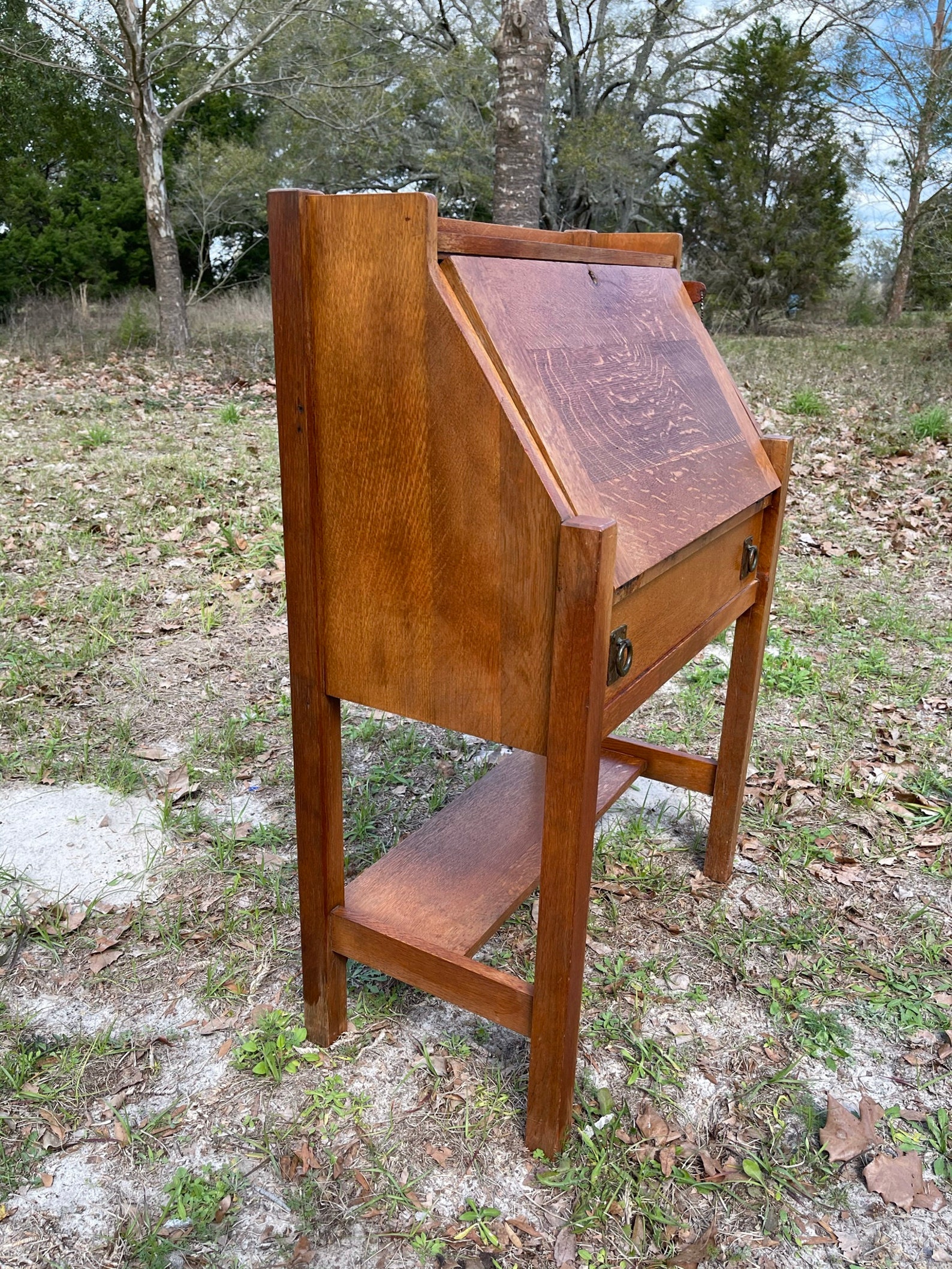 Antique Secretary Desk, Mission Craftsman Style, Life Time Furniture Co ...