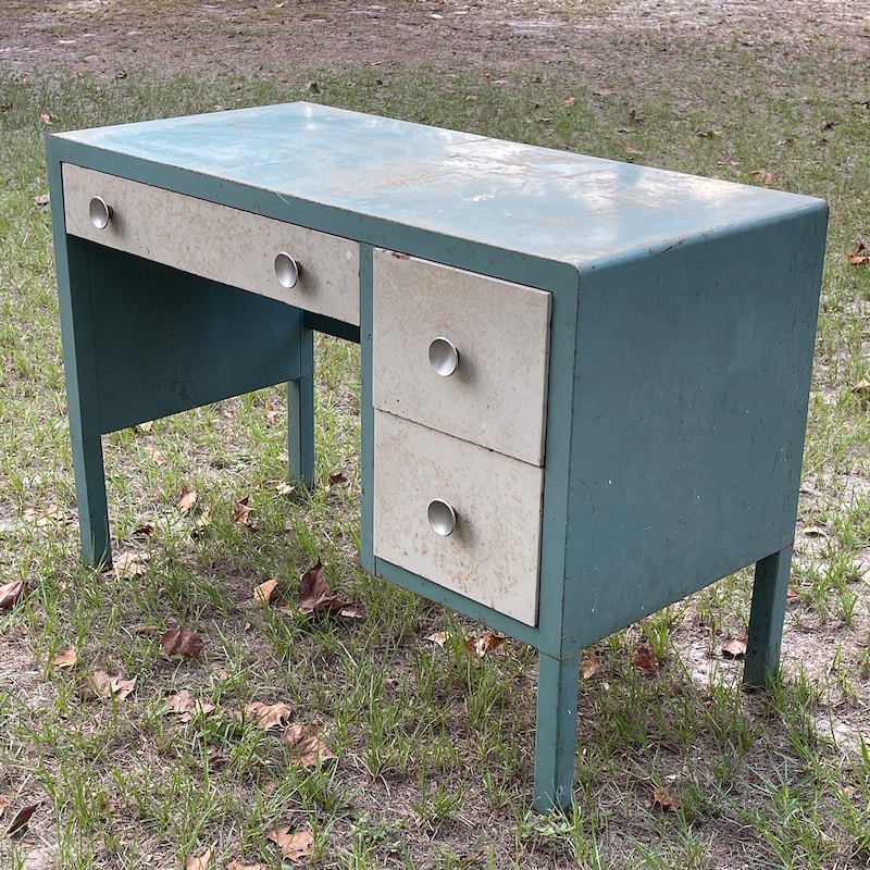 Metal Desk - Etsy