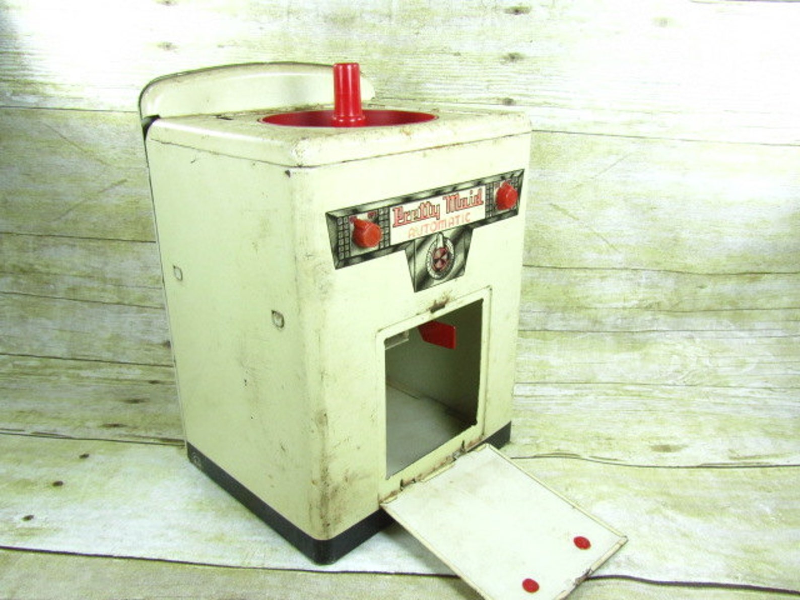 Toy Washing Machine Windup Toy Metal Machine Vintage Toy - Etsy