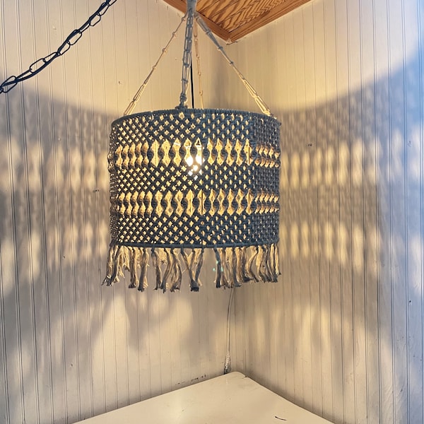 Bohemian Hanging Lamp - Etsy