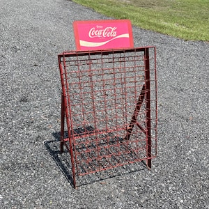 Coca Cola Bottle Holder, Coke Collectible, Bottle Return Rack, Metal ...