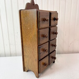 Antique Spice Cabinet, Wood Wall Cabinet, Spice Drawer, Vintage Spice ...