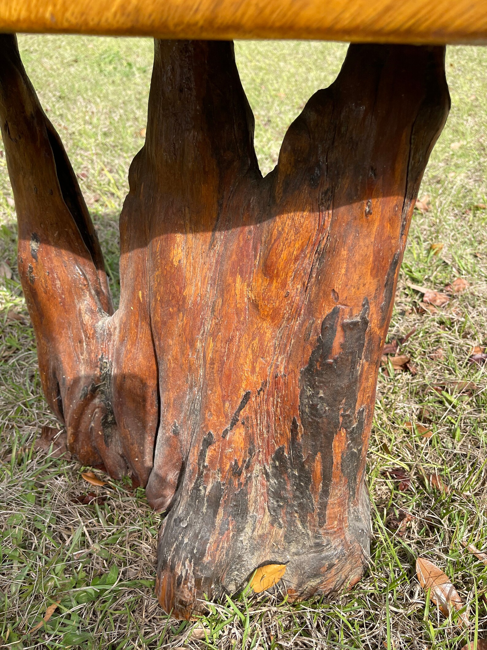 Cypress Slab Side Table Wood End Table Furniture Natural | Etsy