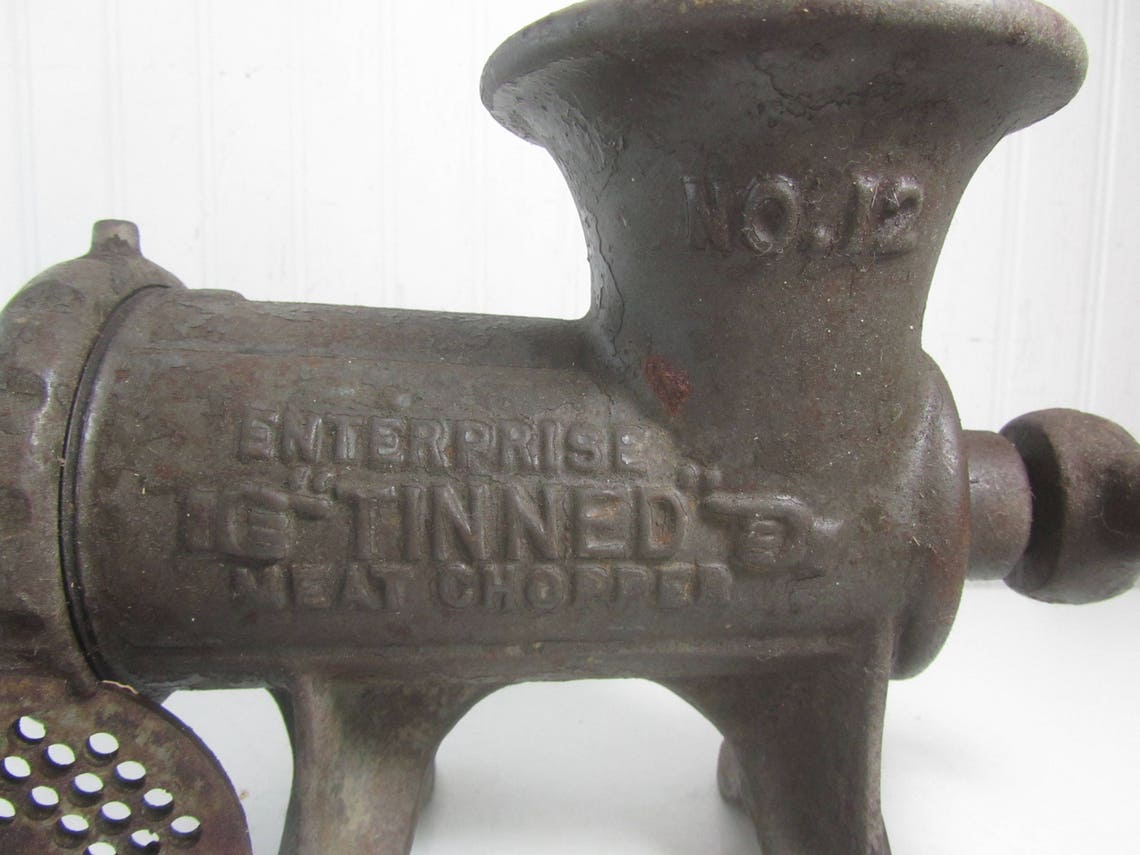 Antique Food Chopper meat grinder Kitchen appliance cast | Etsy