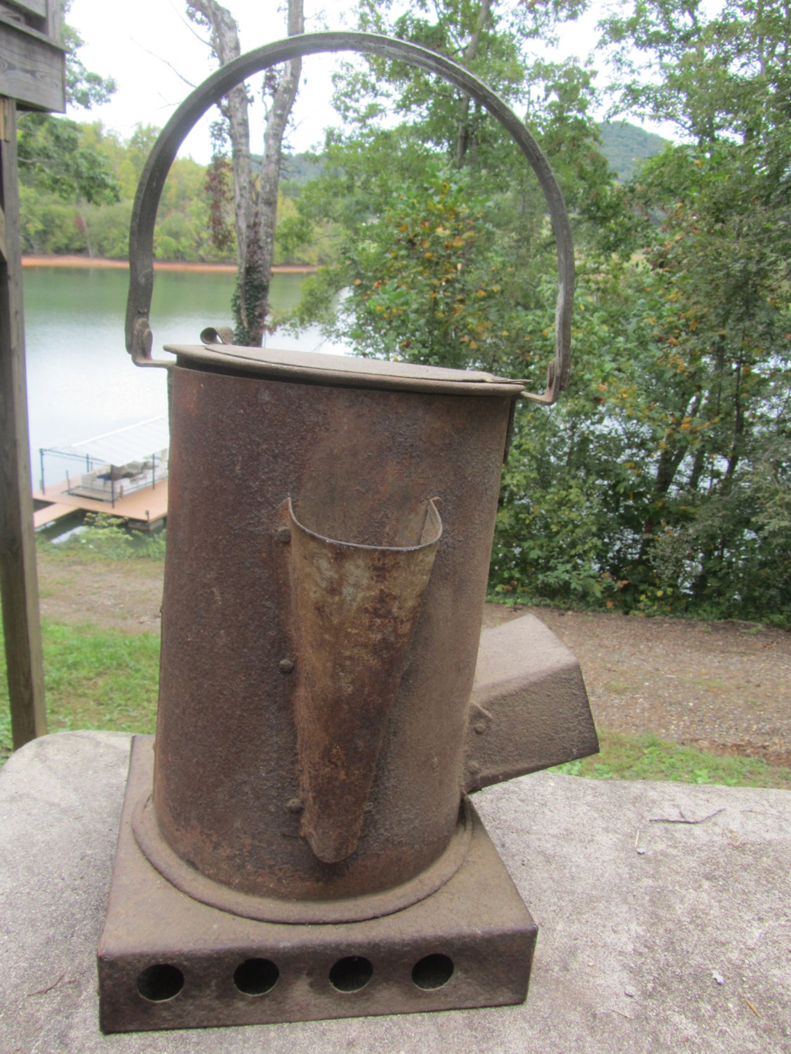 Antique Coal Heater, Vintage Heater, Primitive Heater, Camp Heater ...