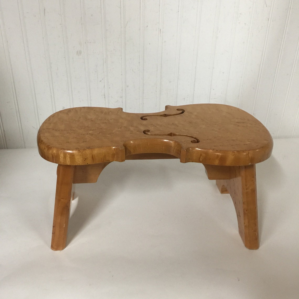 Vintage Violin Stool Foot Stool Fiddle Shaped Stool Music - Etsy