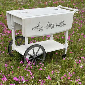 Vintage Tea Cart, Tea Trolley, Bar Cart, Shabby Chic Furniture, Home ...