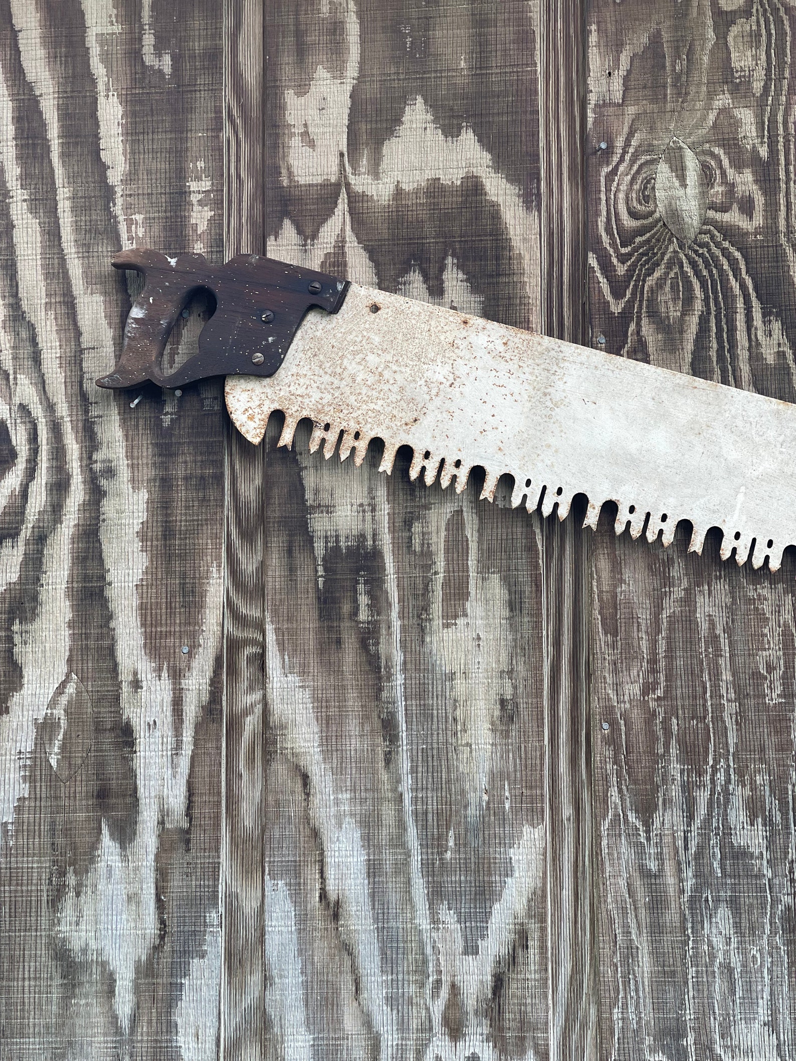 Antique Large Saw, 1 Man Saw, Lumberjack,warrented Superior Saw ...