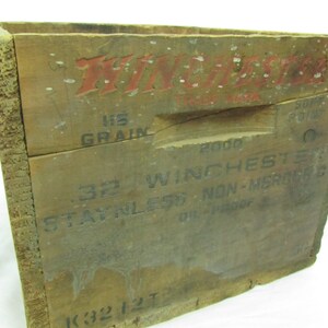 Vintage Winchester Ammo Box, Wood Box, Vintage Crate, Wooden Crate ...
