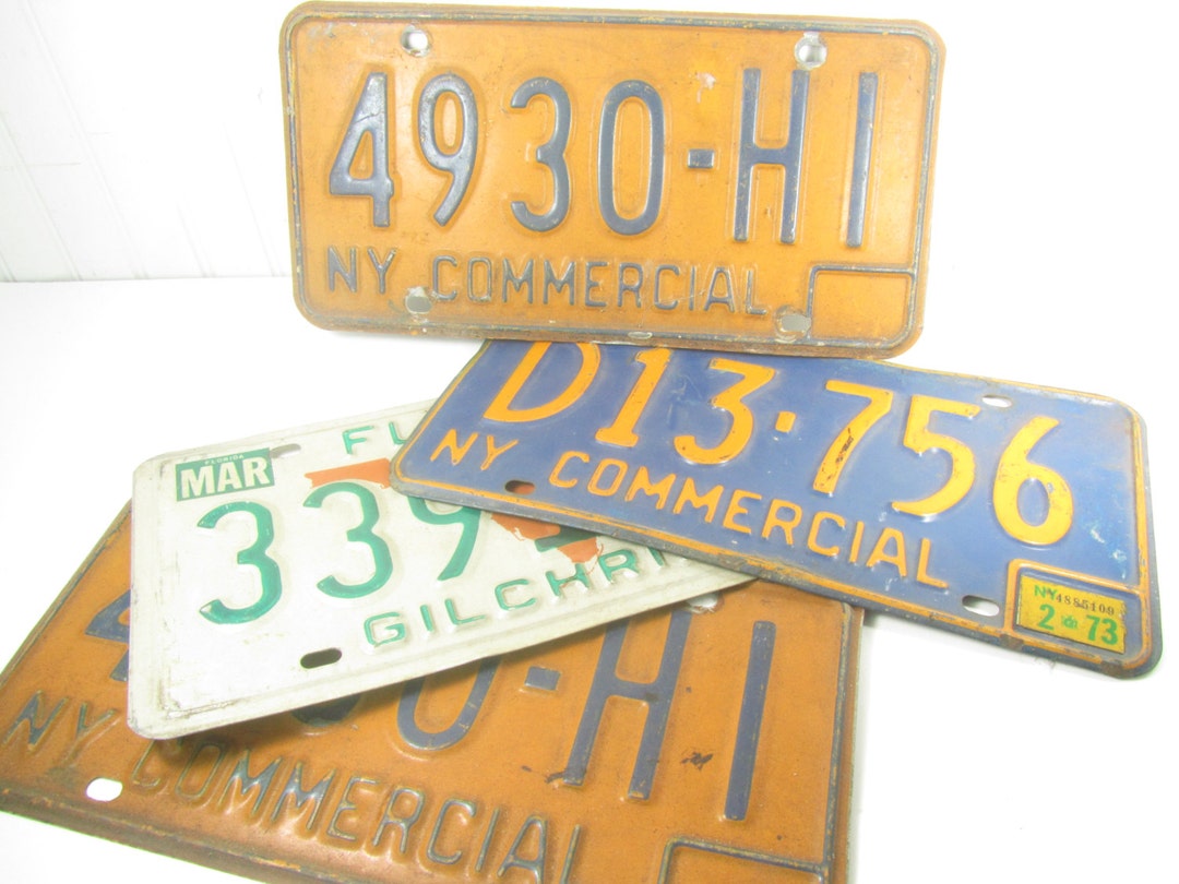 Vintage License Plates, Rusty License Plates, Vintage Car Tags, Florida ...