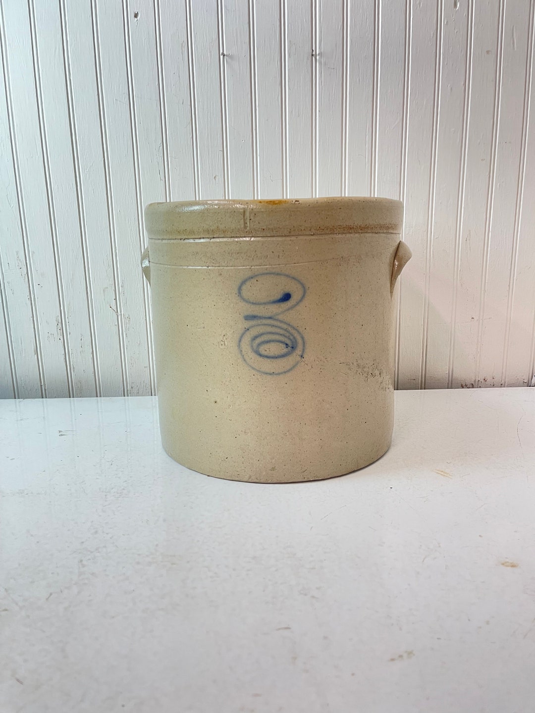 Antique Salt Glaze Crock Number 3 Crock Bee Sting Crock - Etsy