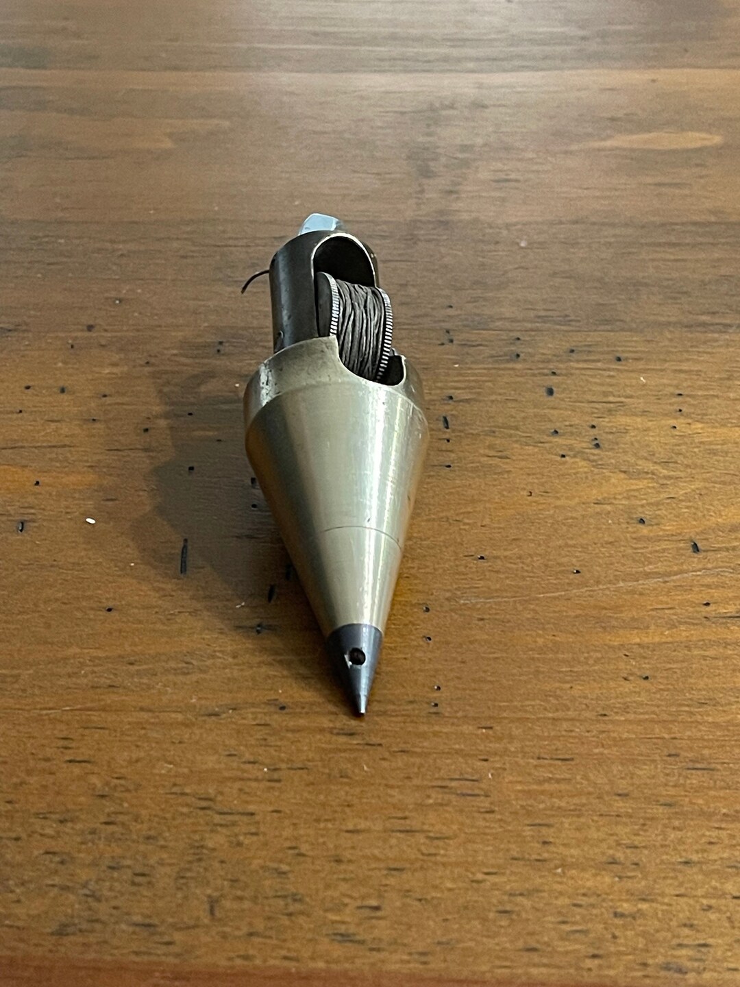 Vintage Brass Plumb Bob, Plumb Bob With String Reel, 9 Ounce Plumb Bob ...