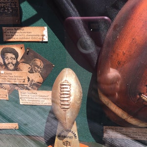 Sports Memorabilia, Football Decor Box, Wall Decor, Man Cave, Vintage ...