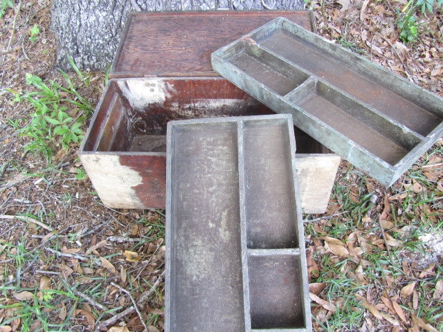 Vintage Wood Box, Industrial Box, Work Box, Hand Made Toolbox, Latched ...