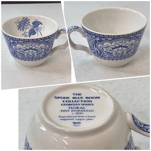 Vintage Spode Mug Set, Gift, Collectible Tea Cups, Spode Dishes,english ...
