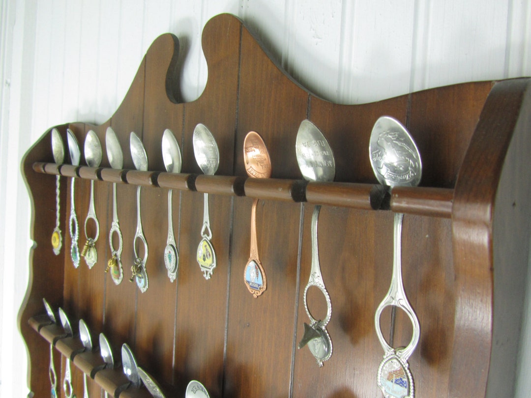 Spoon Rack, Display Shelf, Shadow Box, Vintage Spoon, Farmhouse Decor ...