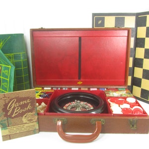 Vintage Game, Game Case, Roulette Game in Case, Chess, Box Game, Board ...