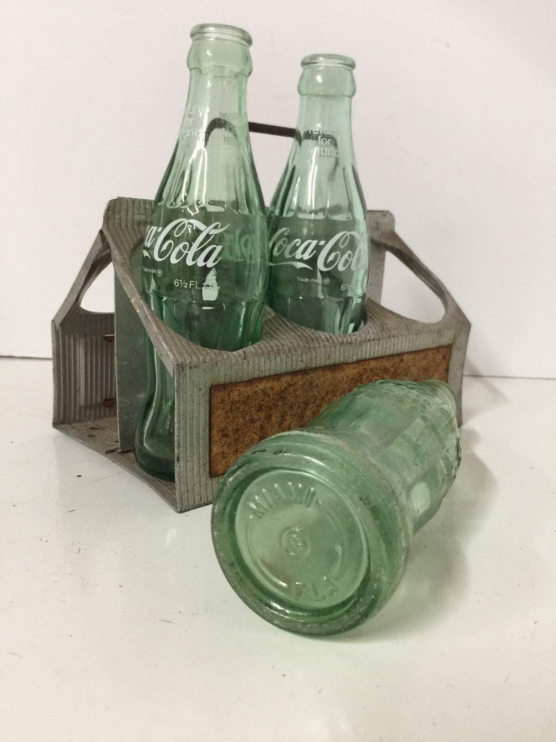 Bottle Holder Coke Bottles Six Pack Bottle Caddy Cola - Etsy
